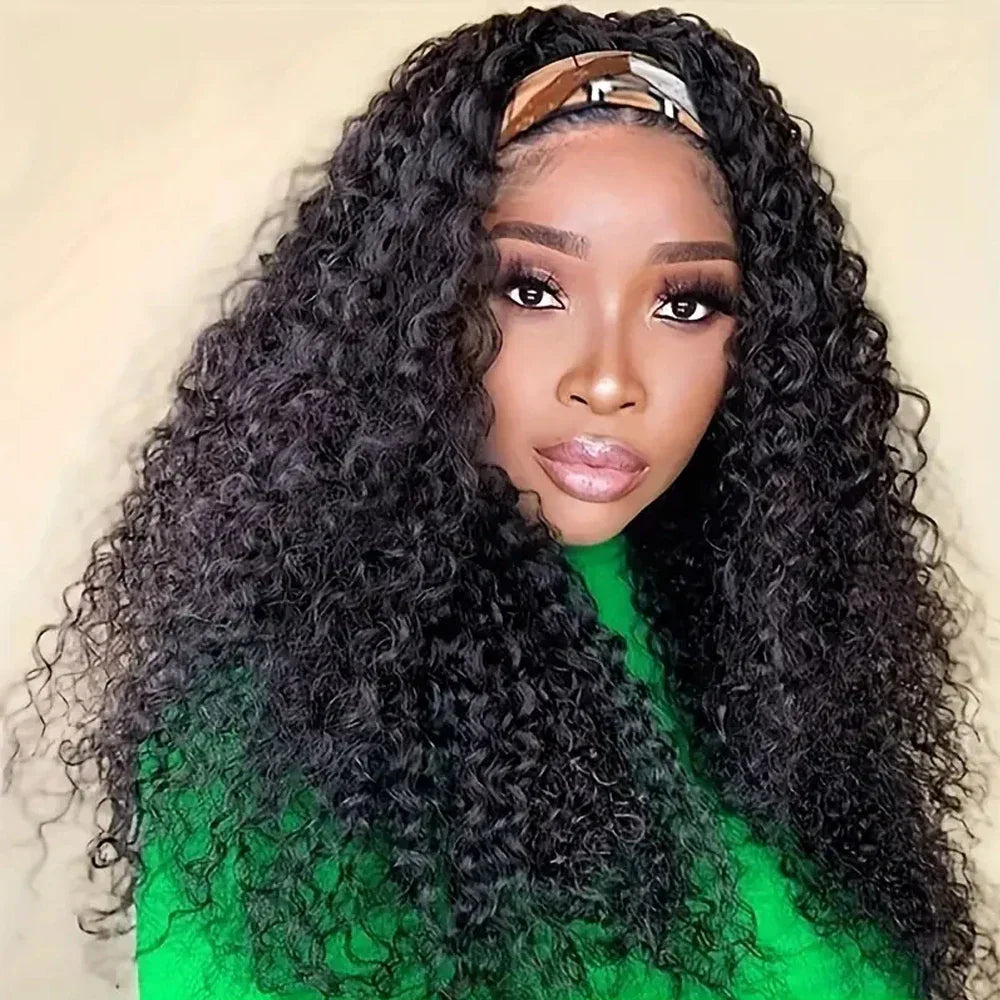 Headband Wig Water Wave Human Hair Wigs – EVERLAN STORE